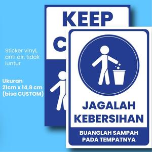 Jual Sticker Jagalah Kebersihan Keep Clean – Edukasi Pentingnya ...