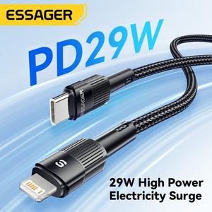 Jual ESSAGER Kabel Data USB Type C / Tipe C to Lightning Fast Charging ...