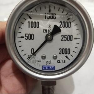 Jual Pressure gauge wika 2,5" inch 0-3000 Psi model Raket full SS drat ...