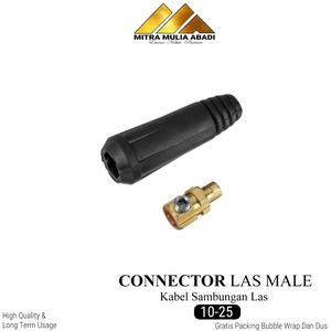 Jual CONNECTOR LAS MALE Kabel Konektor 10-25mm Kabel Las Welding - Kota ...