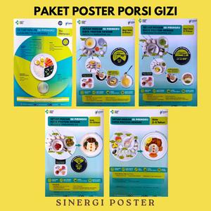 Jual Paket Poster Kesehatan Gizi Ibu Dan Balita | Isi Piringku | Makan ...
