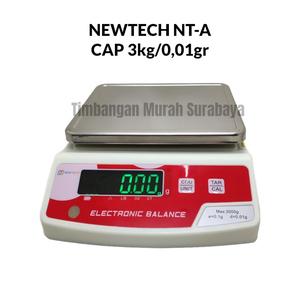 Jual Timbangan Analitik, Emas, Lab, Neraca, Newtech 3 Kg / 0,01 Gr, Nta ...