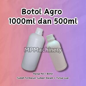 Jual ECER Botol Agro / Botol Labor / Botol Pupuk / Botol HDPE 500ml 1000ml - BotolAgro 500ml ...