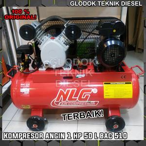 Jual NLG Air Compressor 1 HP PK Kompresor Angin 50 Liter 1 PHASE BAC ...