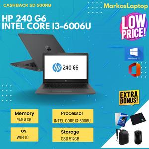 Jual STS-643 HP 240-G6 INTEL CORE I3-6006U (RAM 8GB SSD 512GB 14 INCH) - Jakarta Timur ...