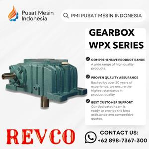 Jual GEAR BOX REVCO WPX 120 WORM GEAR REDUCER RATIO 1:10-60/ GEARBOX ...