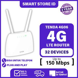 Jual New Bisa Telepon Tenda 4G06 3G/4G N300 RJ11 Wi-Fi 4G VoLTE Router ...
