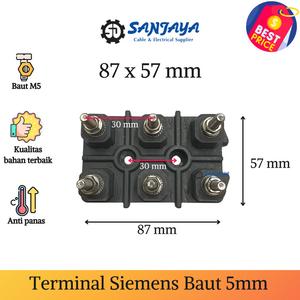 Jual Terminal Koneksi Dinamo Siemens Baut 5MM TERMINAL ELEKTRO MOTOR ...