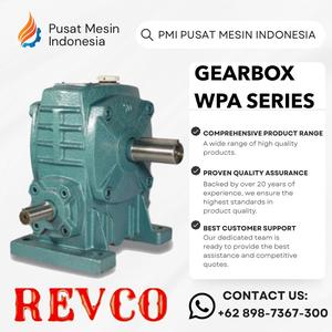 Jual GEAR BOX REVCO WPA 135 WORM GEAR REDUCER RATIO 1:10-60/ GEARBOX ...