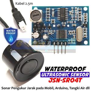 Jual JSN SR04T Ultrasonic Waterproof Sonar Sensor Pengukur Jarak ...