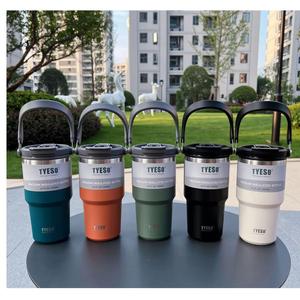 Promo TYESO TUMBLER Thermos Viral Termos Jumbo Stainless Steel HANDLE ...