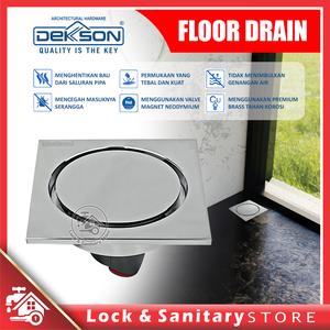 Jual FLOOR DRAIN DEKKSON FD 9808 BR CP GUN GREY MB PB SN Saringan ...