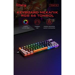 Jual Ready Stock (Seruni) Gamen Titan Iii Mechanical Switch Blue Gaming ...