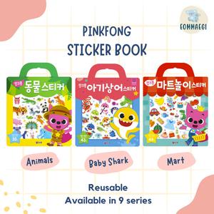 Jual Pinkfong Sticker Book (Animals, Baby Shark, Mart) - Animals ...