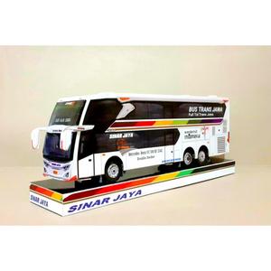 Jual Miniatur Papercraft Bus Sinar Jaya Doubel Decker Voyager ...