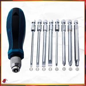 Jual Obeng Magnet Set Obeng Plus nus 9 in 1 Gagang Anti Slip - Kab ...