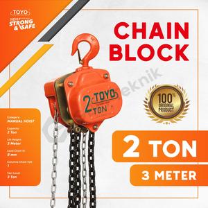 Jual TOYO CHAIN BLOCK 2 TON/TAKEL 2 TON (2 TON X 3 METER, 2 TON X 5 ...