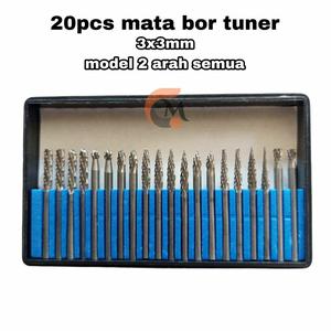 Jual 20Pcs Mata Bor Tuner 3X3M Model 2 Arah Semua Bisa Untuk Bor Tuner ...