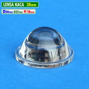 Jual Lensa Kaca 30mm Cembung Datar H.16 ID.27mm 1.2 Inch LED HPL MCP ...