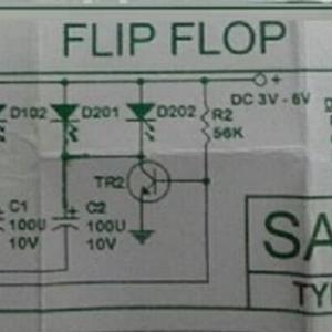 Jual T05. DIY KIT Flip Flop 4 LED (PCB dan Komponen Lengkap) + kotak ...