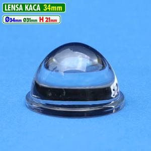 Jual Lensa Kaca 34mm Cembung Datar H.21 ID.31mm 1.3 Inch LED HPL MCP ...