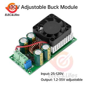 Jual 10A DC-DC Adjustable Buck Converter DC-DC 25-120V To 1.2-35V Step ...