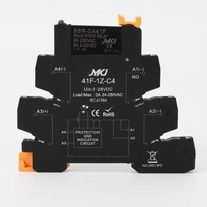 Jual DC control AC slim interface solid state relay module din ssr slim ...