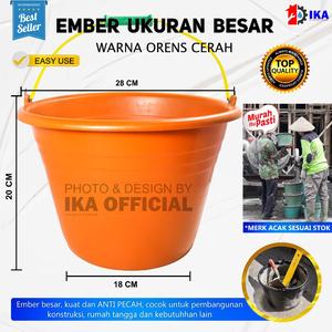 Jual EMBER COR " SUPER " UKURAN BESAR / WARNA ORANGE SUPER CERAH ...
