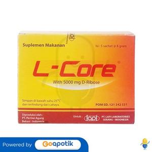 Jual L-CORE SERBUK BOX 5 SACHET 8 GRAM - Jakarta Timur - Apotek Cuan ...
