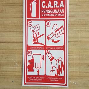 Jual NEW JUAL SIGN LABEL STICKER CARA PENGGUNAAN ALAT PEMADAM API ...