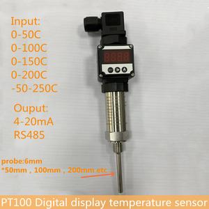 Jual Grade A +++ Digital display PT100 4-20mA Temperature Transmitters ...