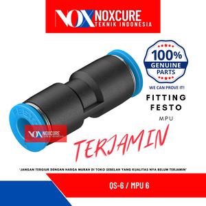 Jual QS-6 FITTING FESTO MPU 6MM FITTING SELANG LURUS SIZE 6 MM - Jakarta Barat - Noxcure Teknik ...