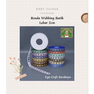 Jual Renda Webbing Batik / Pita Renda Motif Batik Lebar 2Cm - Kab ...