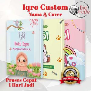 Jual Iqro Custom - Tulis Nama Desain Cover Iqro Warna - Hard Cover Dan ...
