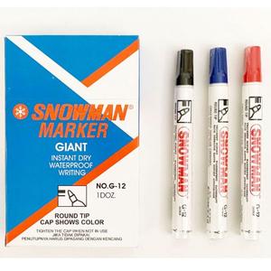 Jual Spidol Snowman Permanent Marker G-12 - Hitam - Jakarta Barat ...