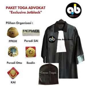 Jual PAKET SPESIAL!! TOGA PENGACARA/ADVOKAT EXCLUSIVE JETBLACK 100% ...