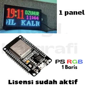 Jual Ready Esp 32 isi program jws khalifah jws esp P5 RGB 1 baris ...