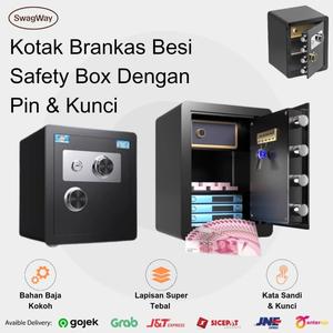Promo Brankas Besi Manual Analog Brankas kecil tinggi 40cm Brankas ...
