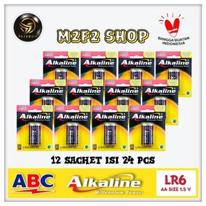 Jual Batu Baterai ABC Alkaline Millenium Power Hitam Dry Cell Ukuran A2 ...