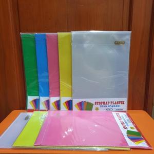 Jual COME!! KIKY Stopmap Plastik Map L Bening Transparan Folio F4 ...
