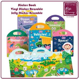 Jual Sticker book reusable tempel BUKU STIKER activity Buku Aktivitas ...