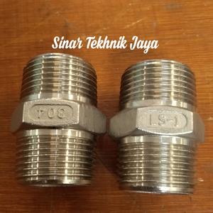 Jual DOUBLE NEPPLE SS304 1 INCH - Jakarta Barat - Blessed Teknik ...