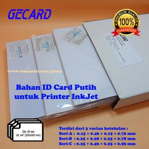 Jual PTR PVC BAHAN ID CARD PUTIH 50 SET - Jakarta Pusat - CV TUNAS ASIH ...