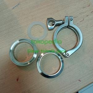 Jual clamp ferrule set 4" ss316 tri clamp DN 100 - Jakarta Barat ...