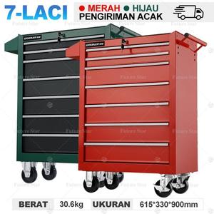 Jual KU Cabinet Trolley 7 Drawer Susun Laci +45pcs Tool Kit Set Car Reapair Alat Perkakas Tool ...