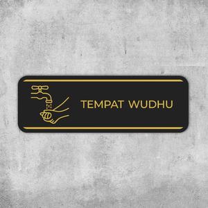 Jual Papan Akrilik Tulisan Tempat Wudhu | Sign Acrylic Papan Tanda ...