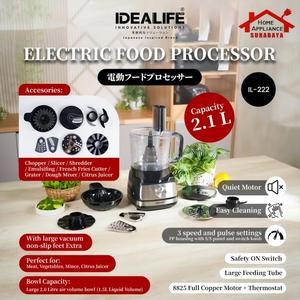 Jual IDEALIFE Electric Food Processor Chopper Serbaguna Listrik IL-222 ...
