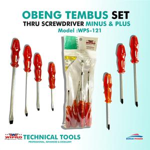 Jual Obeng Tembus Set Wipro Set 7Pcs WPS-121 Warna Merah Best - Jakarta ...