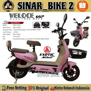 Jual Sepeda Listrik EXOTIC VELOCE V2 // VELOCE V1 500 Watt Electric E ...