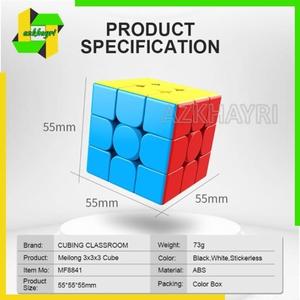 Jual MOYU MEILONG 3X3X3 RUBIK KUBUS MAGIC CUBE STICKERLESS PUZZLE ...